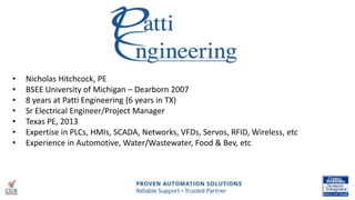 Patti Engineering Presentation: Water/Wastewater with InduSoft Web ...