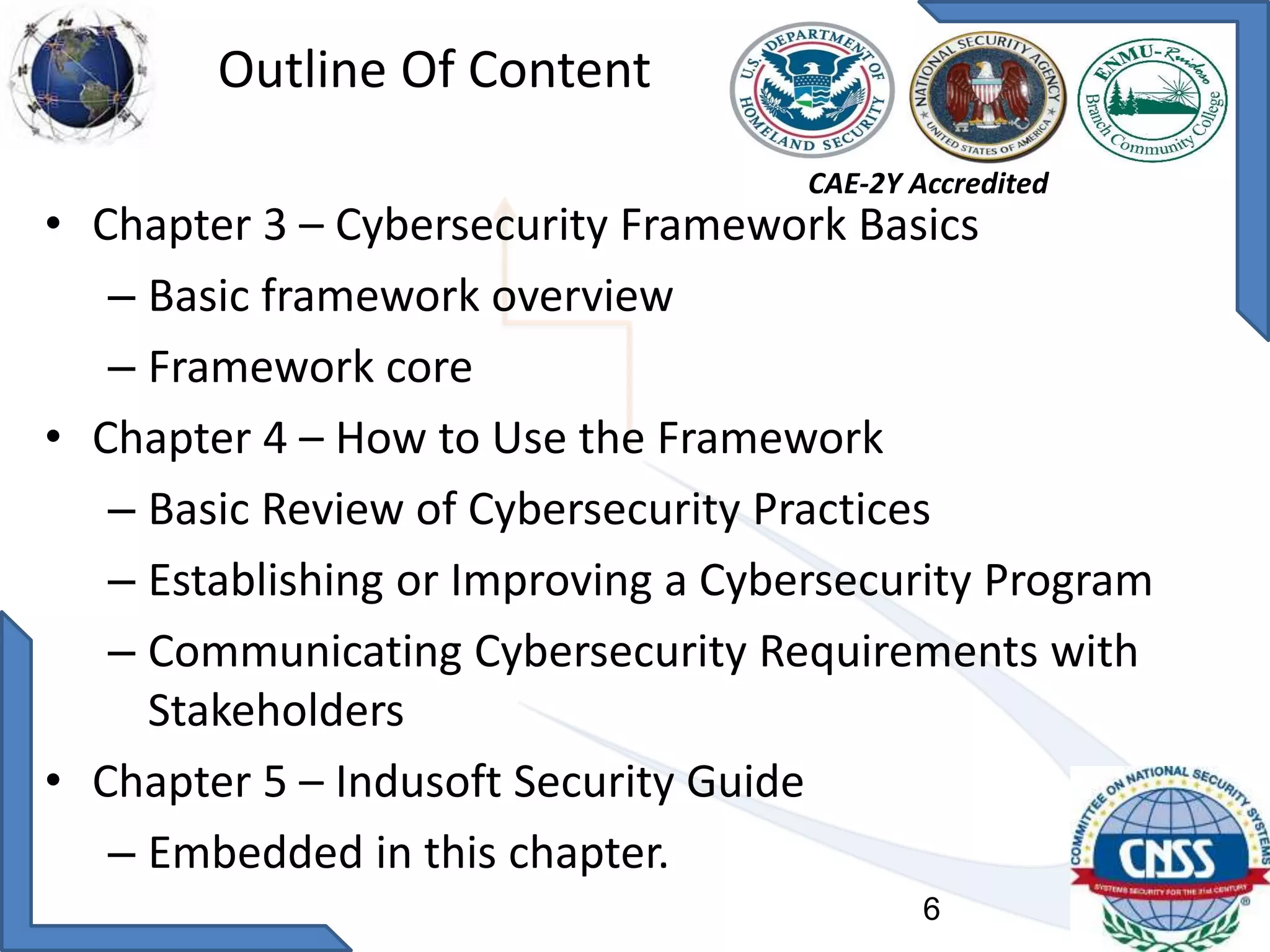 Cybersecurity Critical Infrastructure Framework Course Textbook and the ...