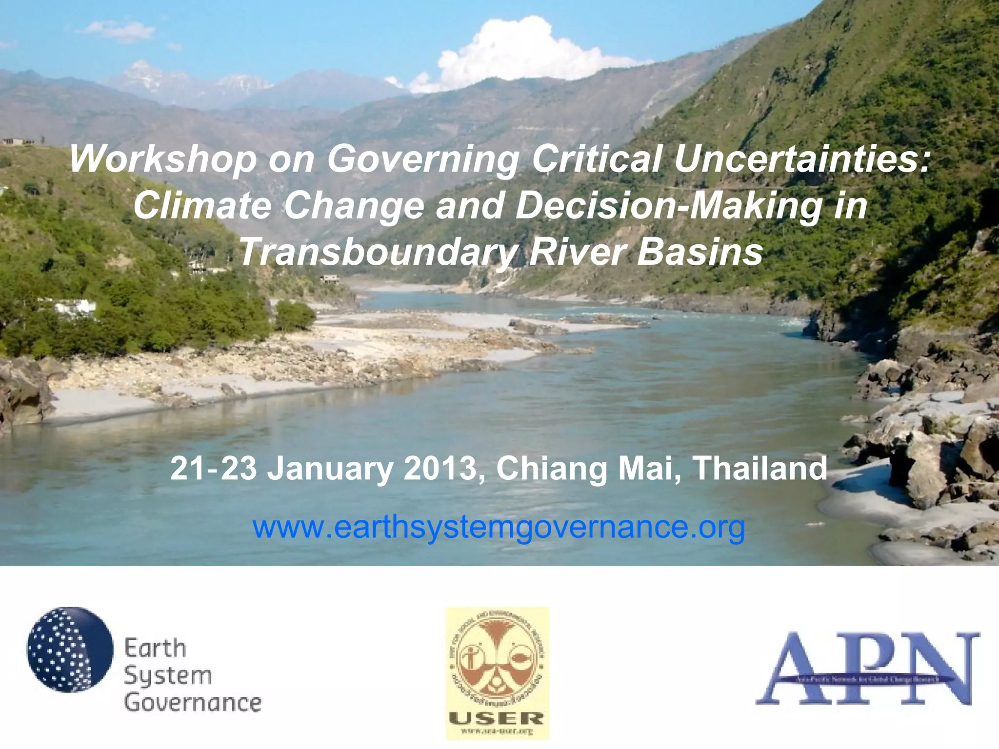 New Challenges of Transboundary Water Conflicts and Climate Change for ...
