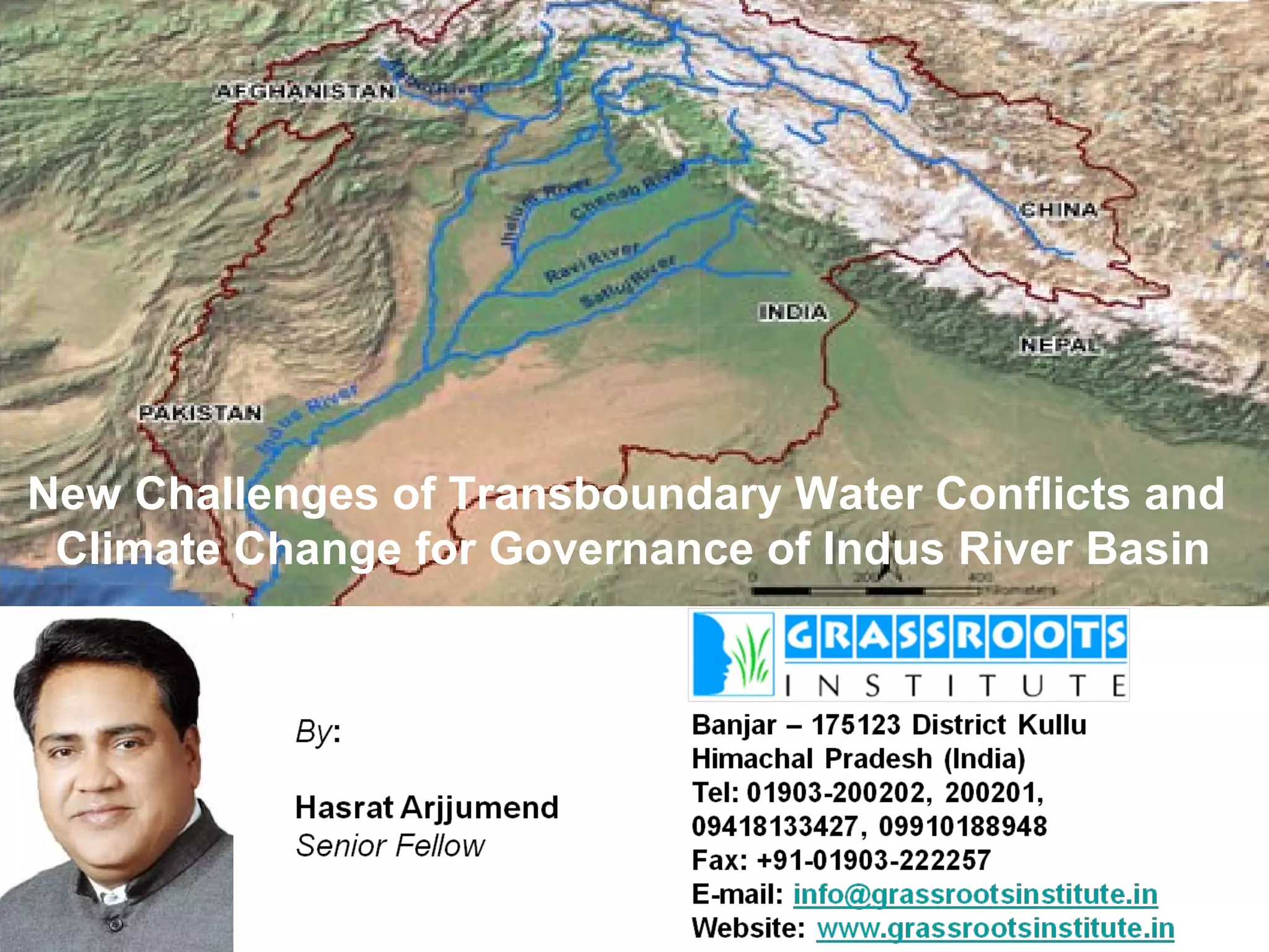 Indus river basin paper hasrat | PPT
