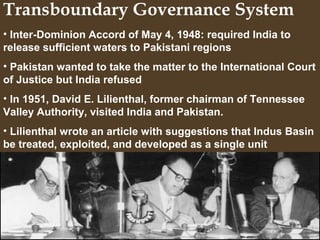 Indus river basin paper hasrat | PPT