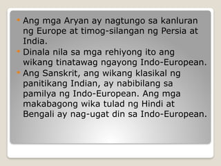 aral.pan: kabihasnang indus sa timog Asya | PPTX