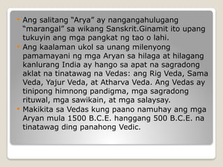 aral.pan: kabihasnang indus sa timog Asya | PPTX