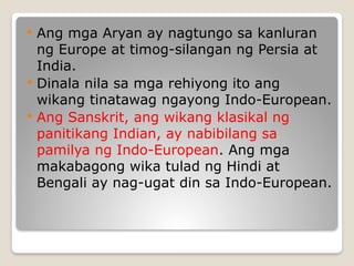 ARALIN PANLIPUNAN. KABIHASNANG TIMOG ASYA | PPTX