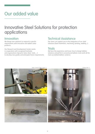 Industeel steel solutions-protection applications | PDF