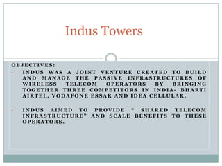 Indus towers | PPTX