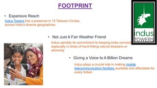 Indus towers mobile installation company | PPTX