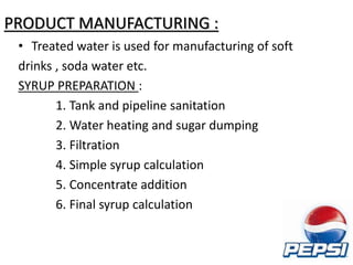 project report on quality control in PEPSICO HAJIPUR | PPTX