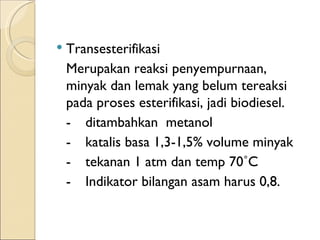 Industri Biodiesel | PPT