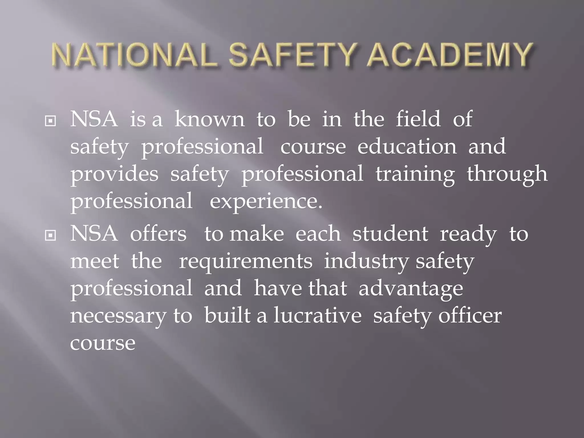 Industrial safety engineering | PPTX | Education