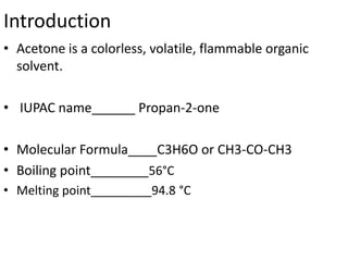 acetone fermentation | PPTX