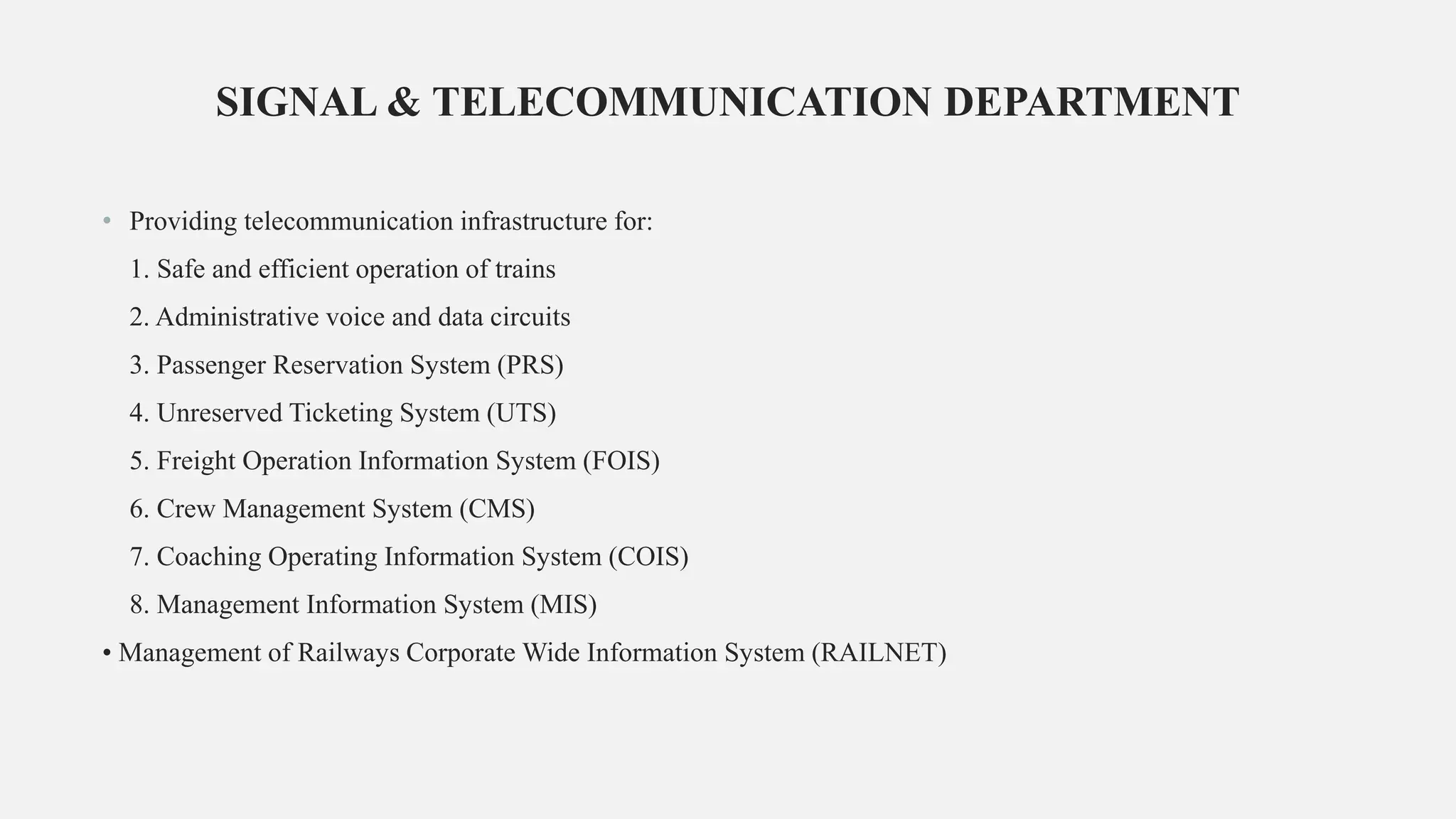 Indian Railway Industrial Training in Signal and Telecommunication | PPTX
