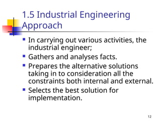 Introduction to advance Industrial engineering | PPT