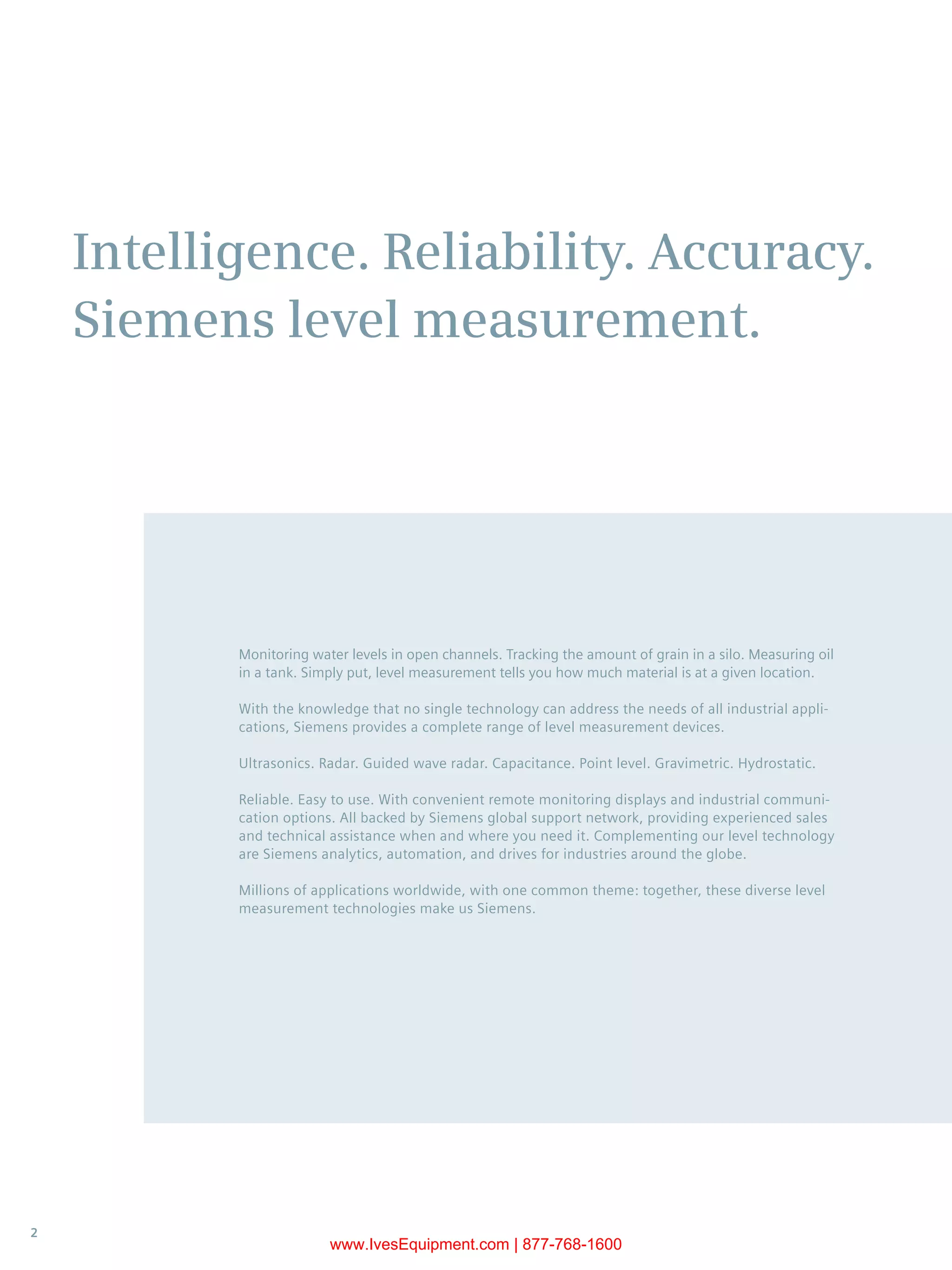 Industrial Level Instrument Selection Guide | PDF