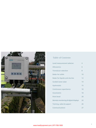 Industrial Level Instrument Selection Guide | PDF