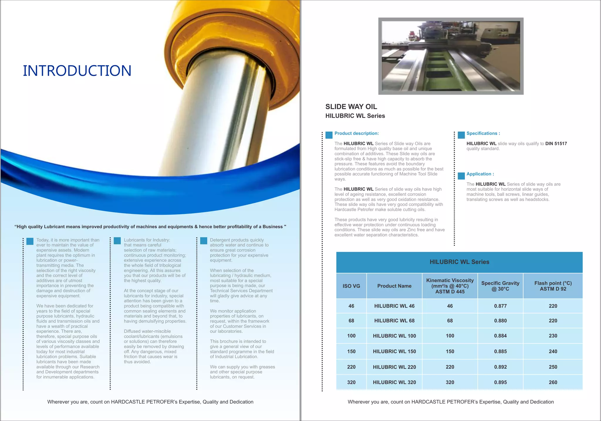 Industrial Lubricants | Hardcastle Petrofer | PDF