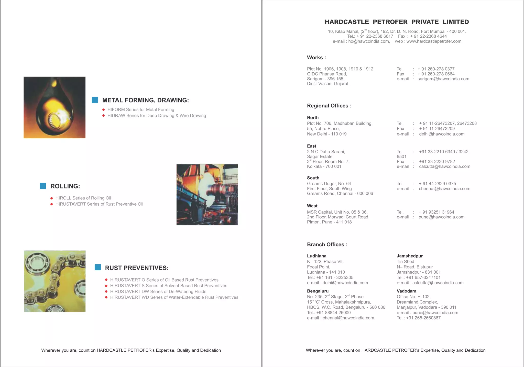 Industrial Lubricants | Hardcastle Petrofer | PDF