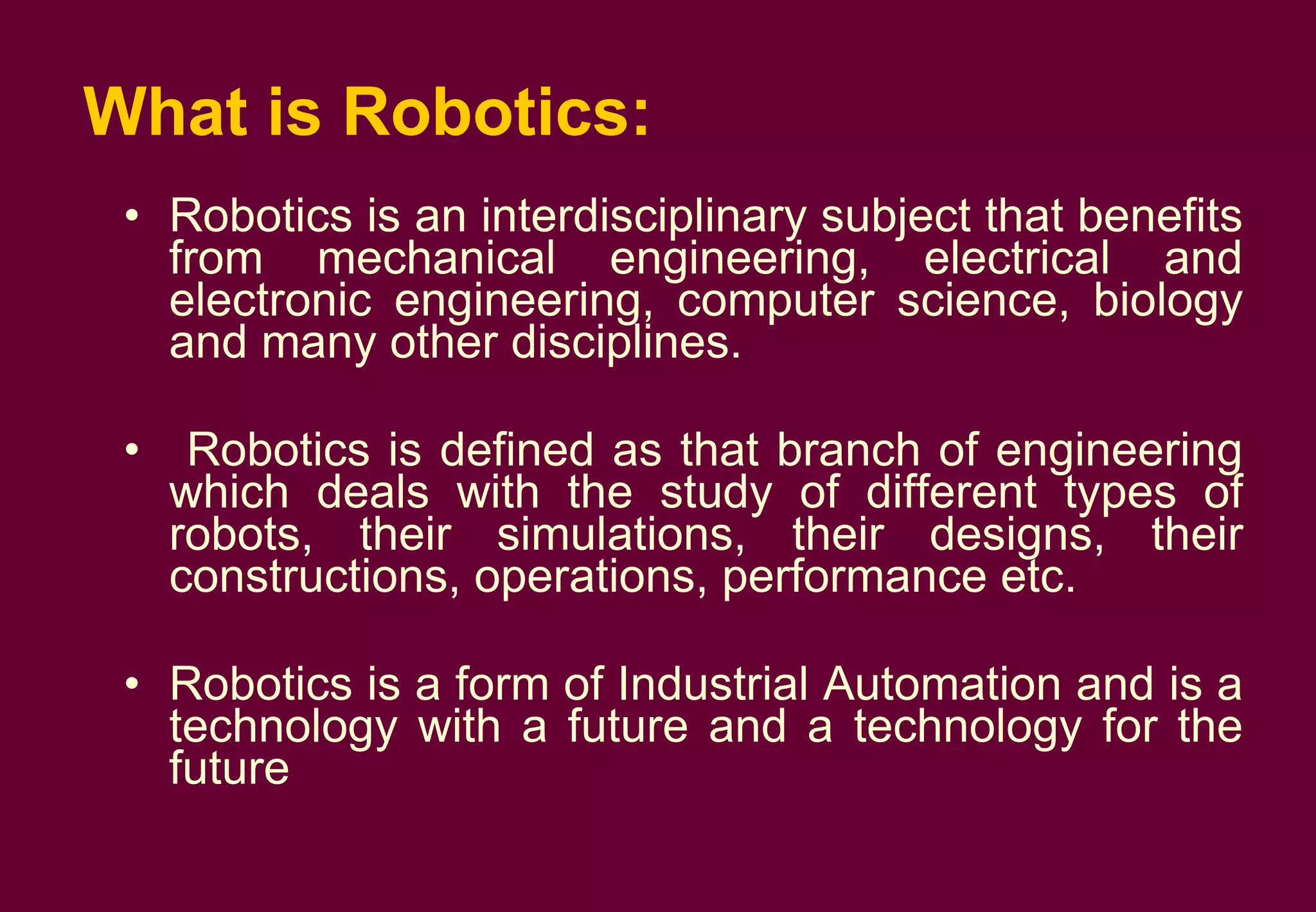 Industrial Robotics Chap 01 Fundamentals | PPT