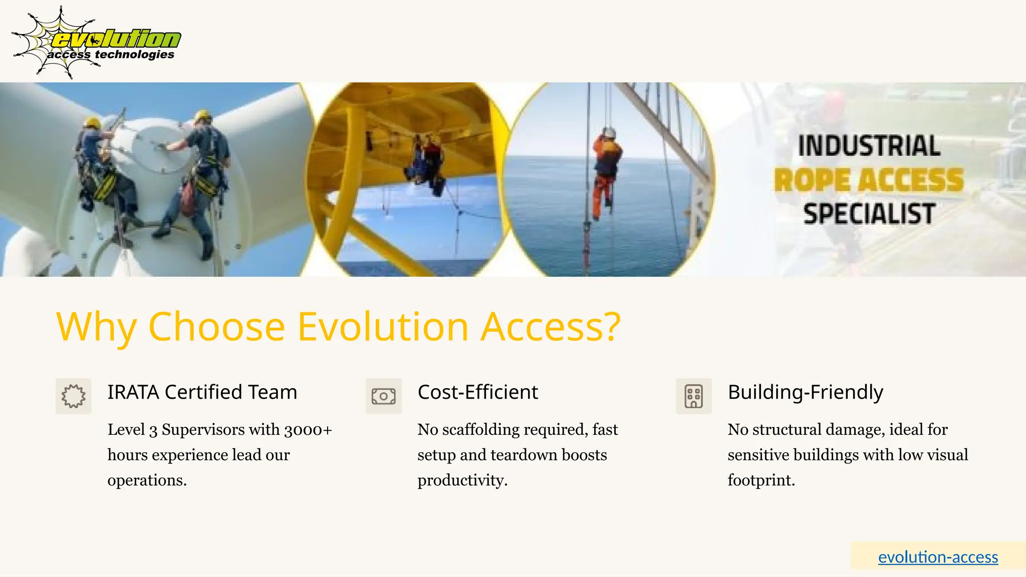 Industrial-Rope-Access-Solutions-EvolutionAccess-Technologies | PPTX