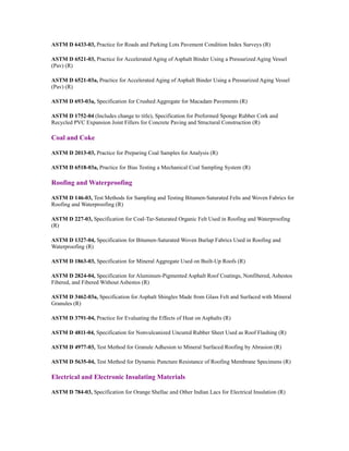 Industrial standards-list | PDF