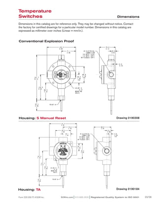 Industrial Temperature Switches for Process Control | PDF