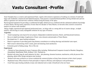 Industrial Vastu Consultation By Mr Nitien Parmar Vastuplus Pdf