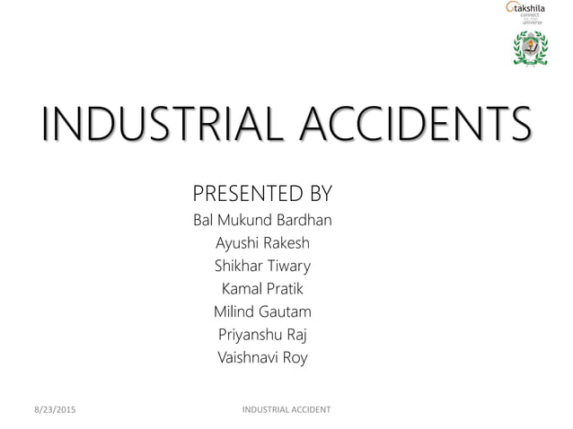 Industrial accidents dps patna XF | PPT
