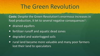 The Green Revolution, Animal Agriculture, and GMOs | PPTX