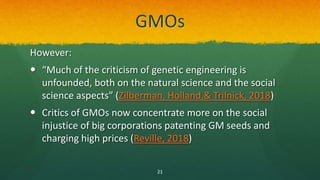 The Green Revolution, Animal Agriculture, and GMOs | PPT