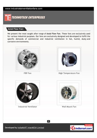Technotech Enterprises, Surat, Axial Flow Fan | PDF