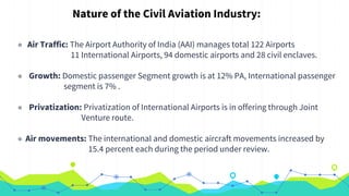 Industrial analysis on Civil Aviation sector | PPTX