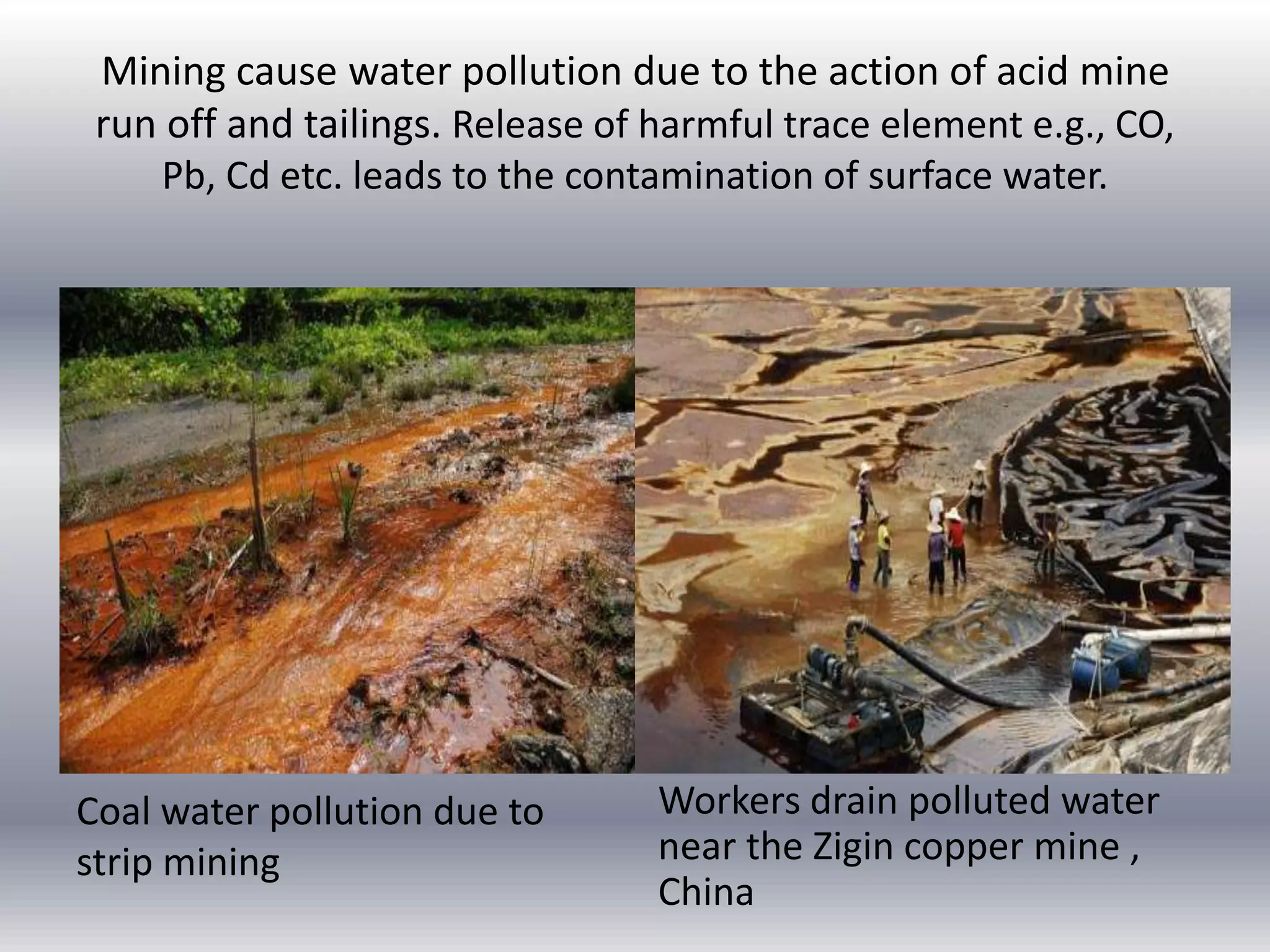Industrial and mining pollution and its effects final | PPTX