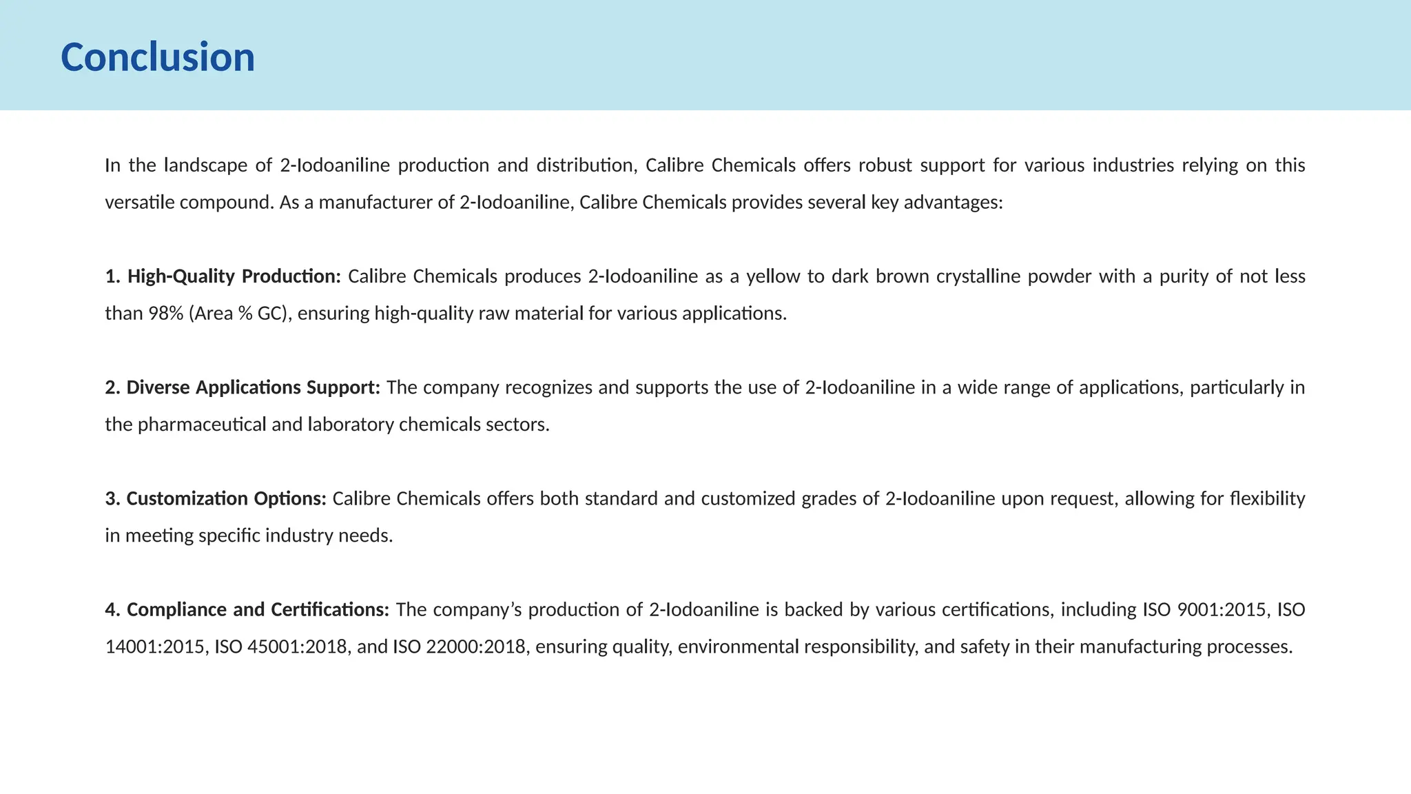 Industrial Value of 2 Iodoaniline in Organic Synthesis | PPTX