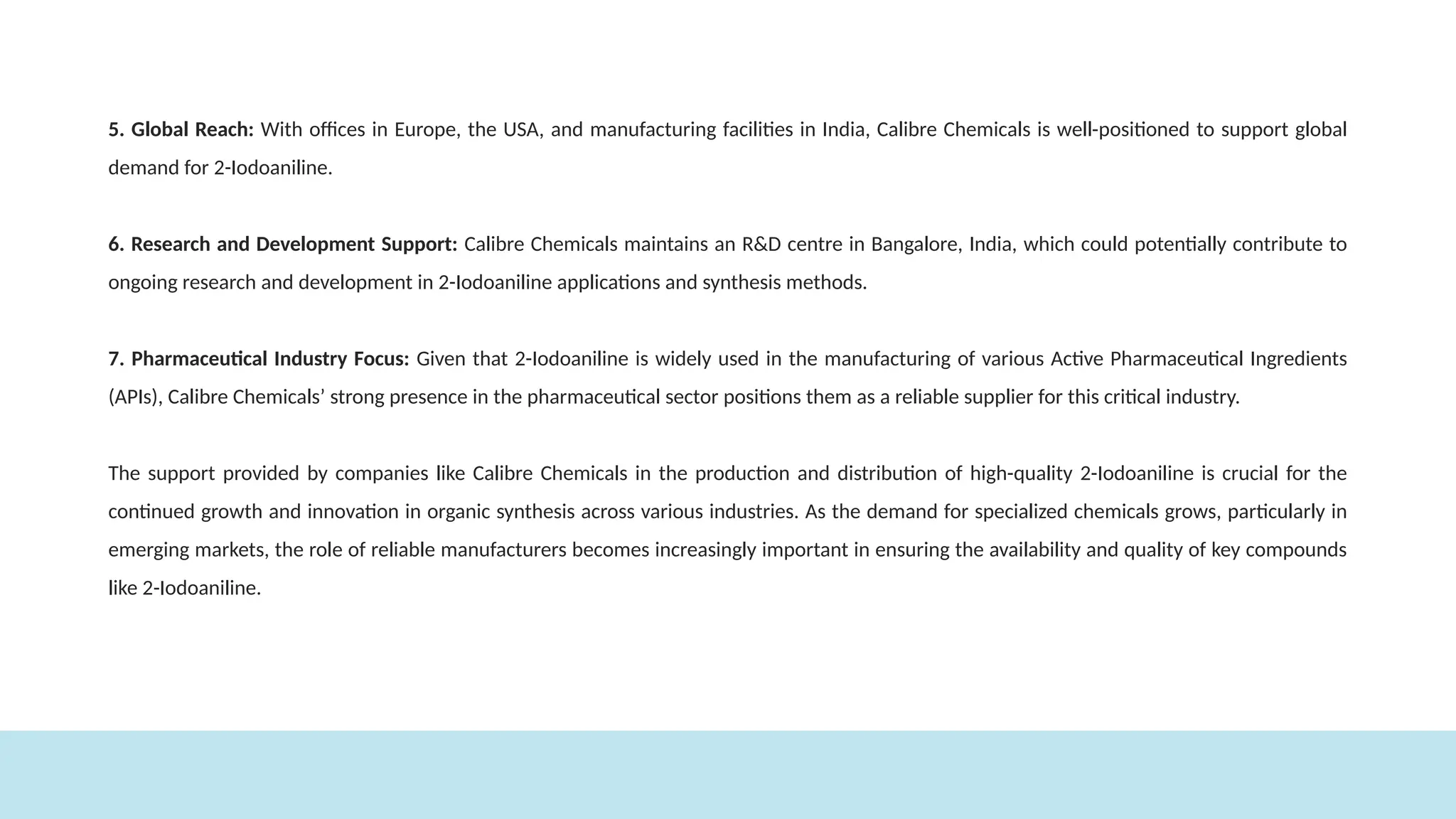 Role of 2 - Iodoaniline in Pharmaceutical Synthesis | PPTX