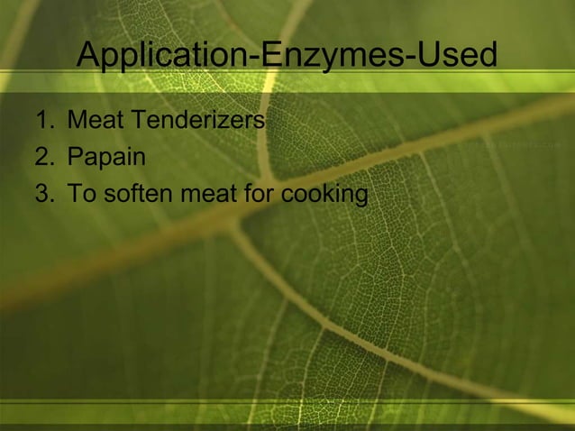 Industrial applications of enzymes | PPTX | Chemistry | Science