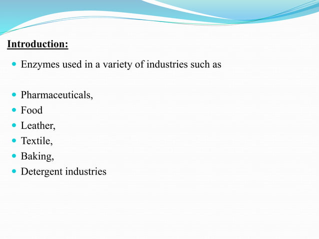 Industrial applications of enzymes | PPTX | Chemistry | Science