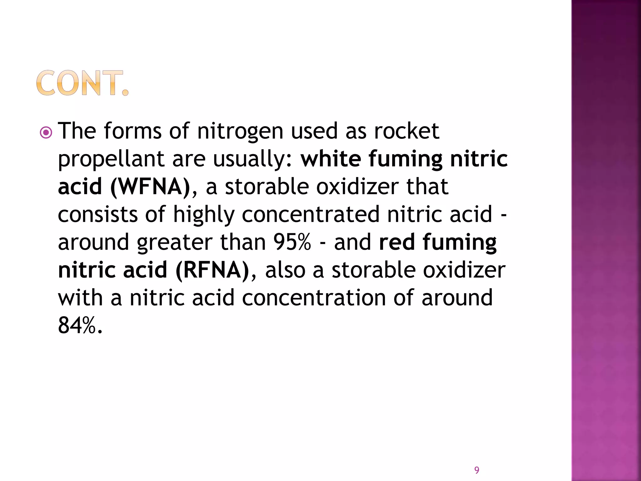 Industrial applications of nitric acid | PPTX
