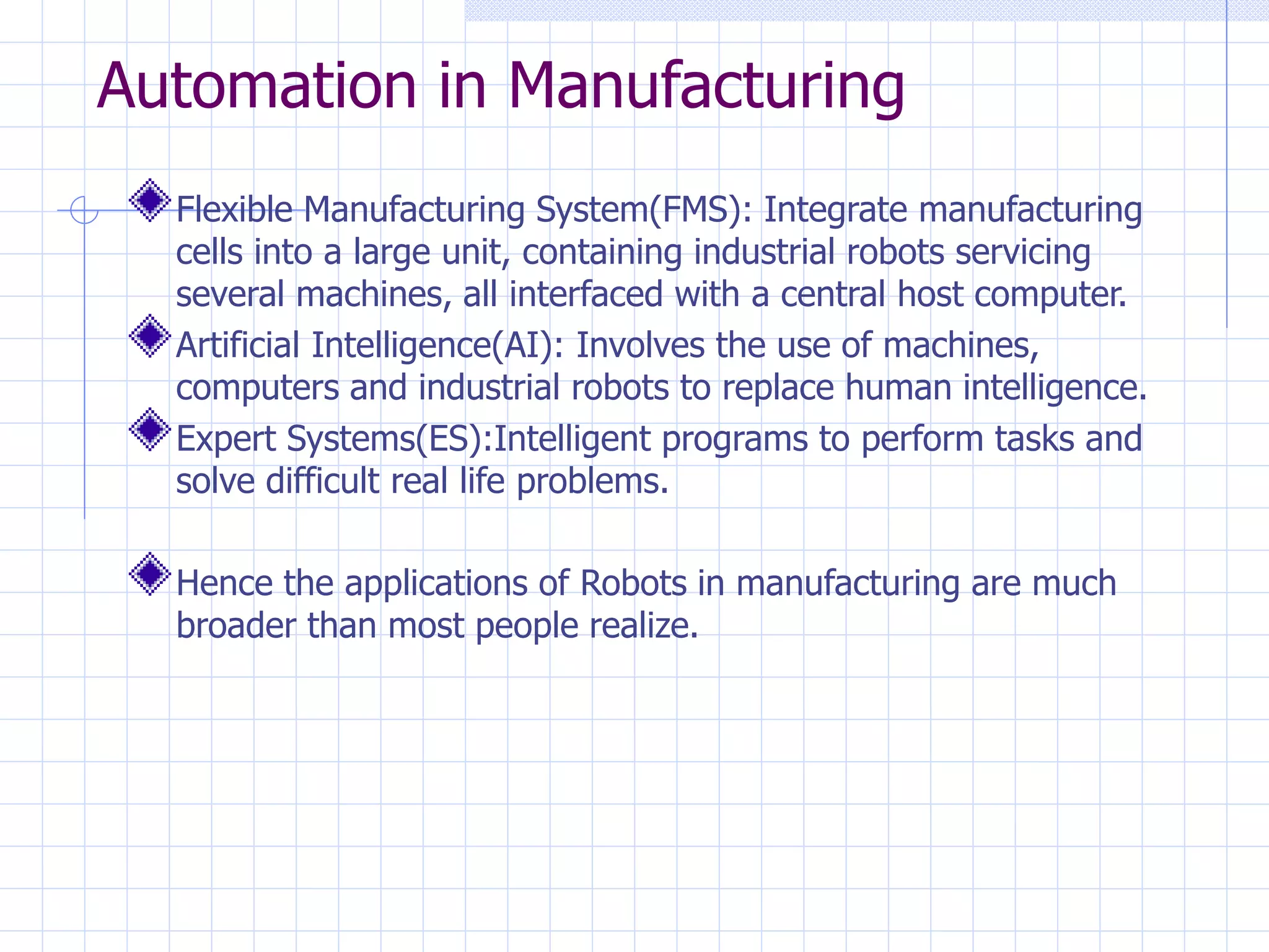 Industrial applications of robots | PPT