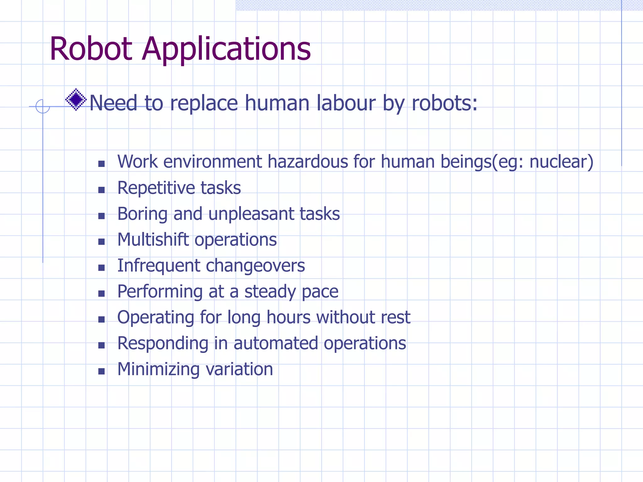 Industrial applications of robots | PPT