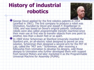 Industrial applications of robots | PPT