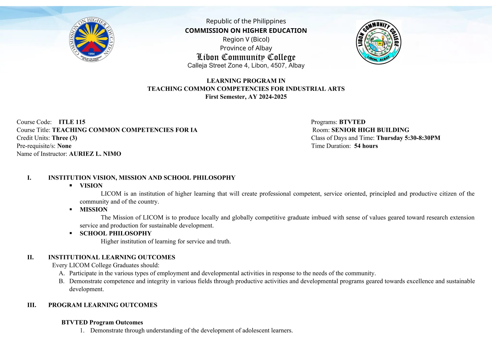 ‌Industrial Arts Common Competencies.docx