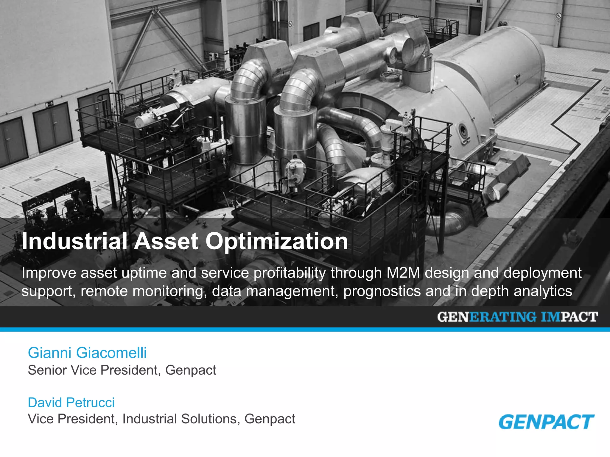 Industrial asset optimization overview slideshare | PPTX
