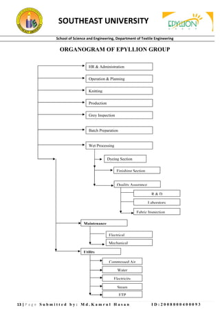Industrial attachment of epyllion knitex ltd | PDF