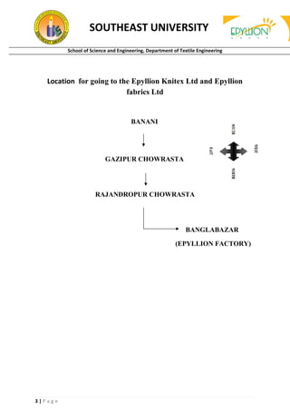 Industrial attachment of epyllion knitex ltd | PDF