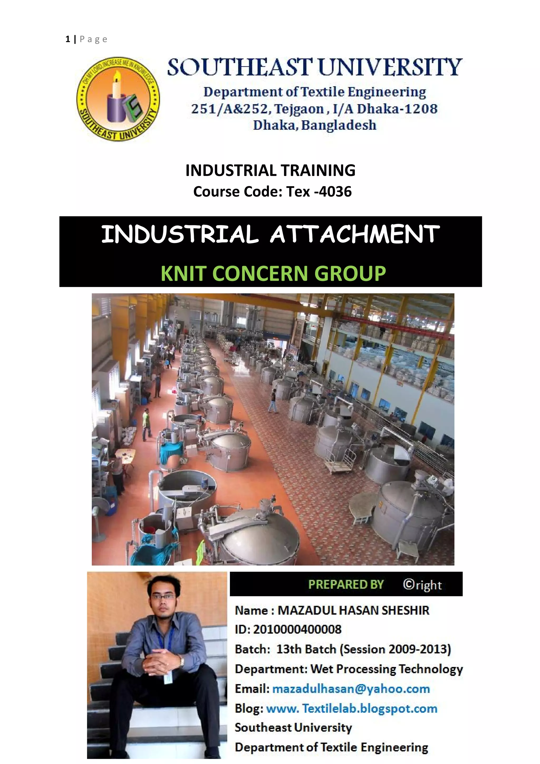 Industrial attachment of knit concern group | PDF