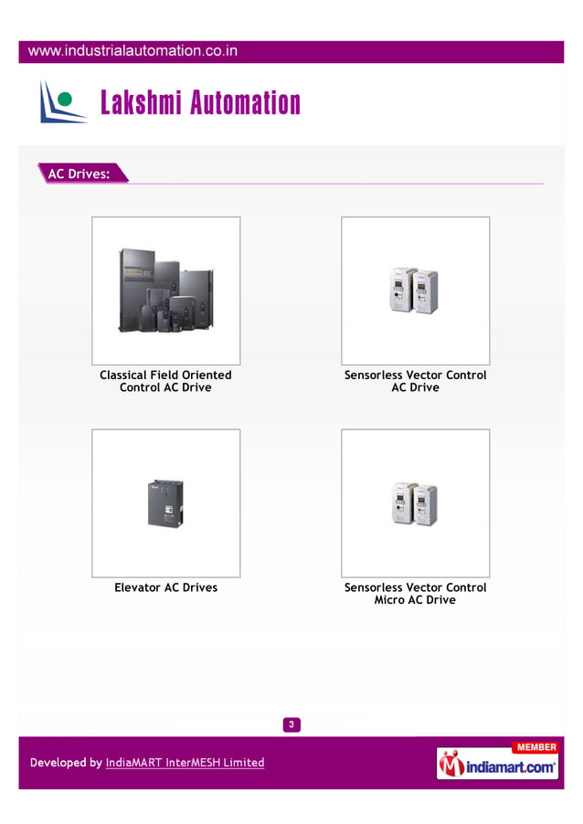 Lakshmi Automation, Coimbatore, Elevator AC Drives | PDF