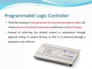 Industrial automation (PLC, SCADA, VFD & HMI) | PPTX