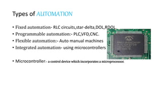 Industrial automation by PLC and SCADA | PPTX
