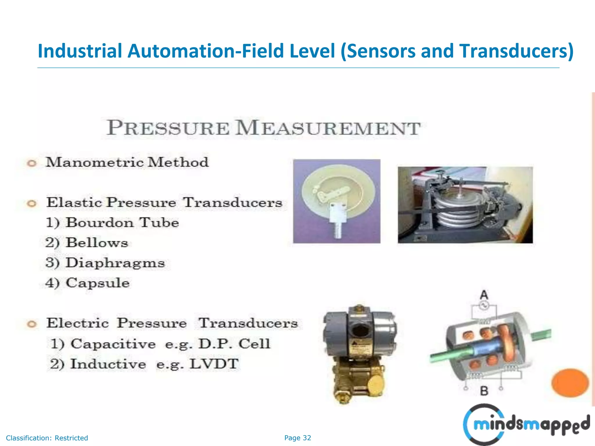 Industrial automation - Sensors and Transducers | PPTX