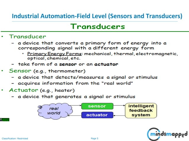 Industrial automation - Sensors and Transducers | PPTX | Robotics ...